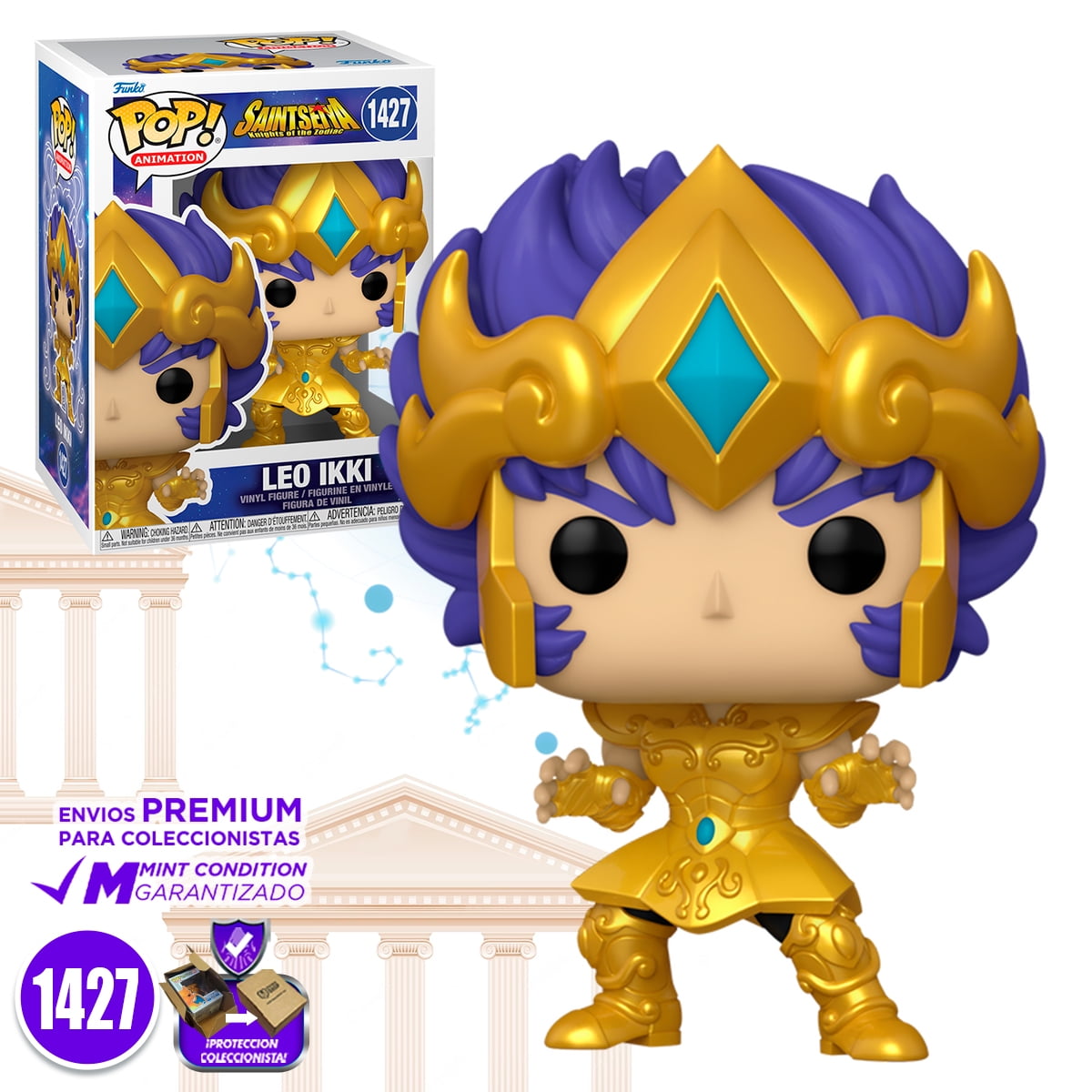 Funko Pop Funko Ikki Armadura Dorada De Leo #1427 Caballeros Del ...