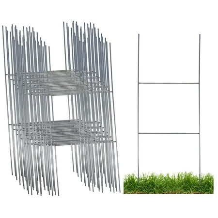 Sturdy Metal Wire Step Stake Frame for Yard Signs - 10 x 24 inch H ...
