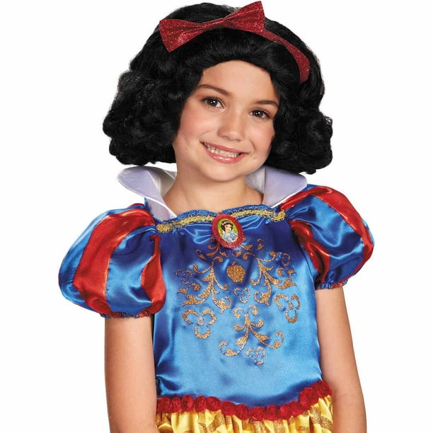 Disney Snow White Girls' Halloween Wig - Walmart.com - Walmart.com