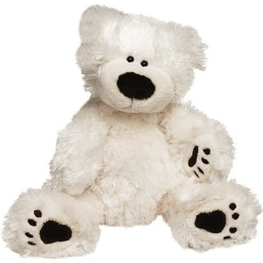 First & Main Plush Stuffed White Bear, 15" Sitting Position - Walmart.com