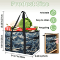 ADECORIVY Ocean Shark Reusable Grocery Bags, Foldable Reusable Shopping ...