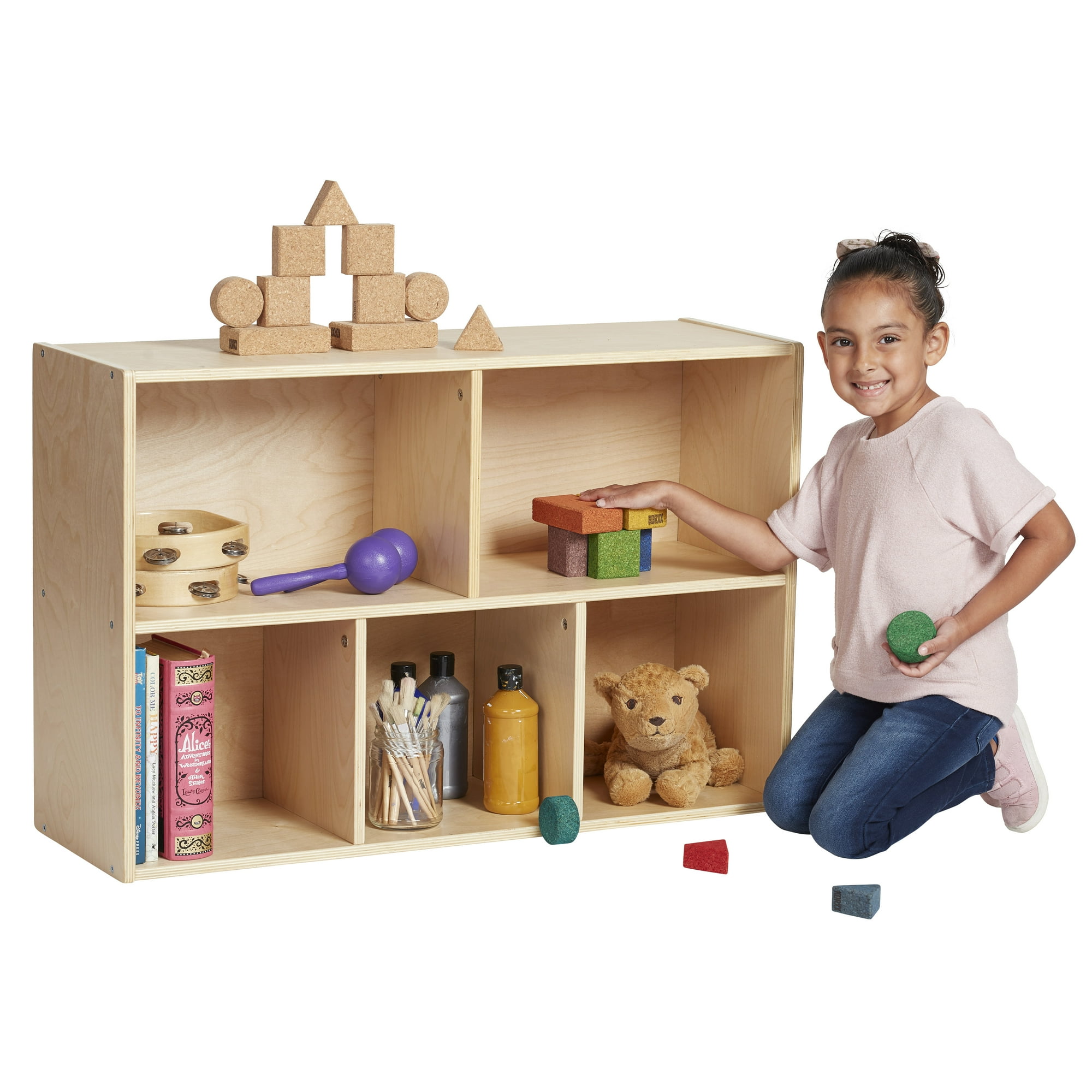 Click here for Ecr4kids Birch Streamline 5-Compartment Storage Ca... prices