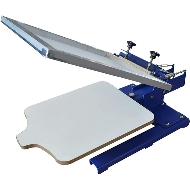 INTBUYING Single Color Screen Printing Equipment Frame 11TX Incline 30 ...