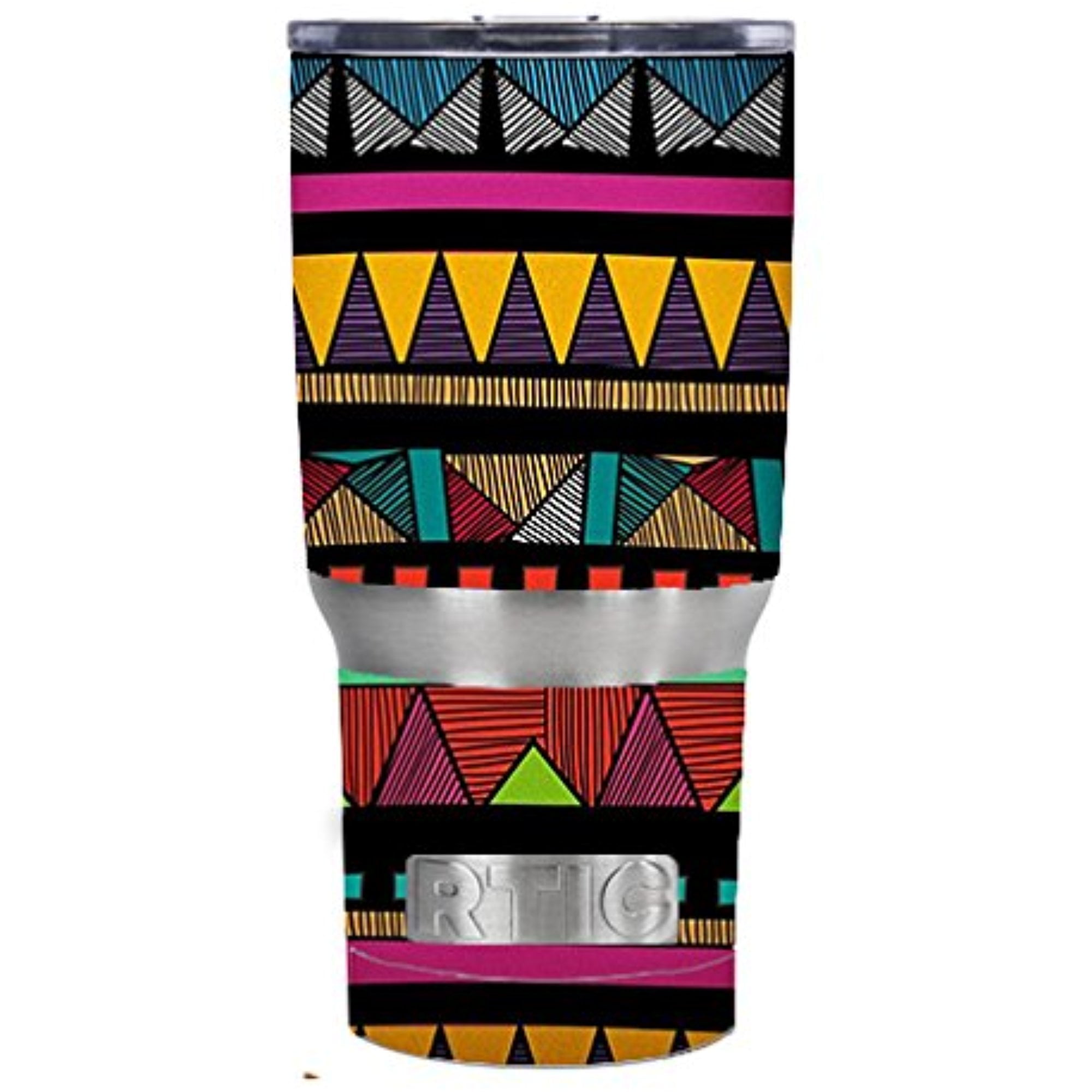 Skin Decal Vinyl Wrap for RTIC 20 oz Tumbler Cup (6-piece kit) stickers ...