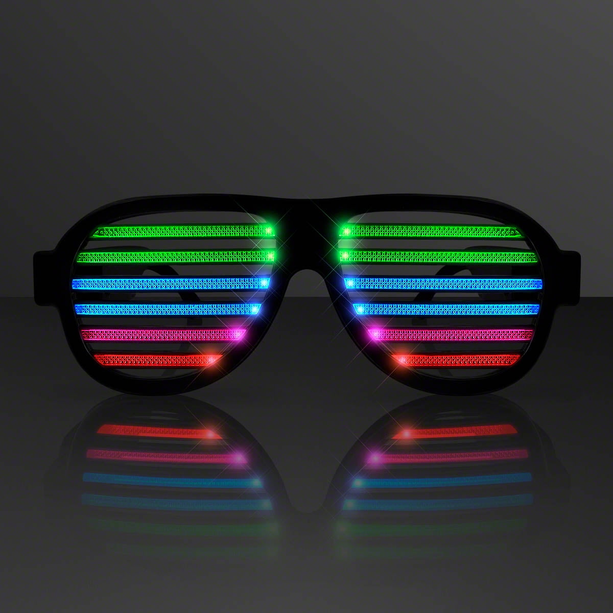 Rechargeable LED Rave Light Up Glasses with Sound Reactive Lights ...