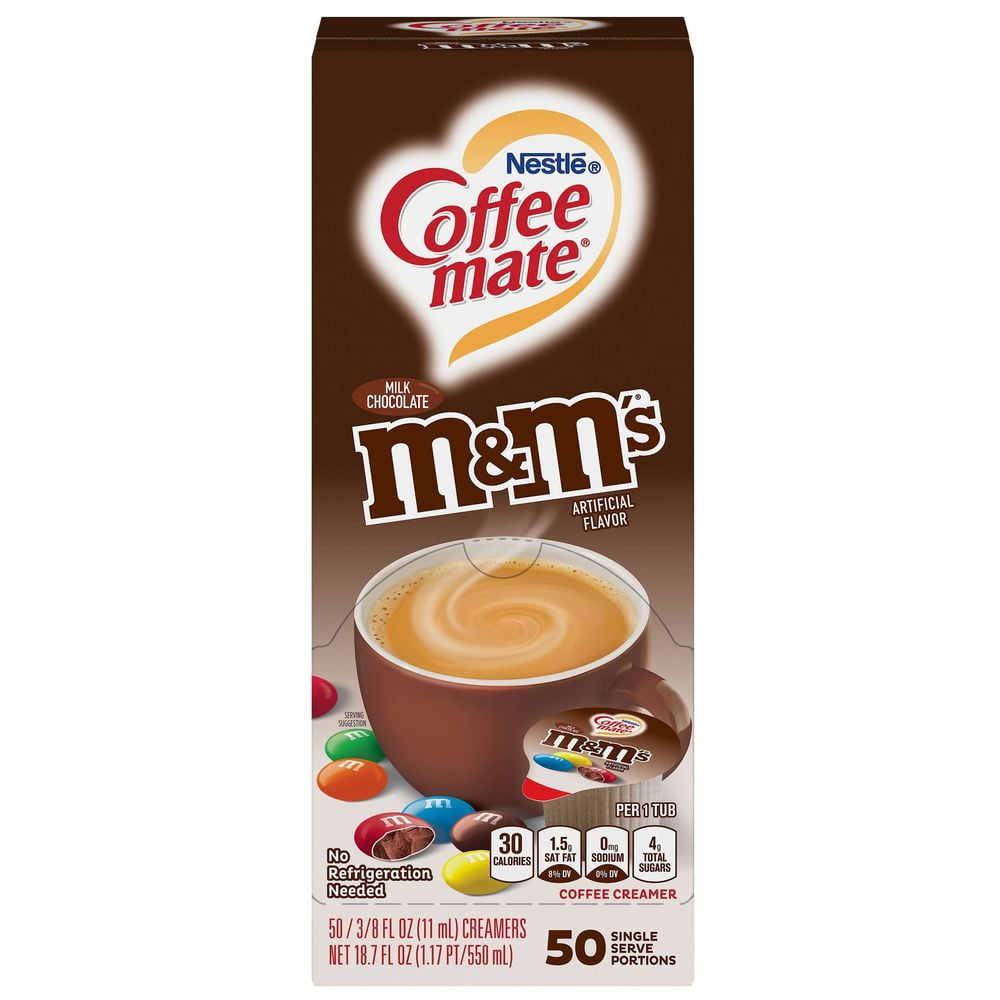 Coffee Mate M and Ms Milk Chocolate Liquid Coffee Creamer, 0.374 Fluid ...