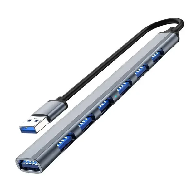 Divisor expansor de concentrador USB 3,0 tipo C, adaptador OTG de alta velocidad, estación de ...