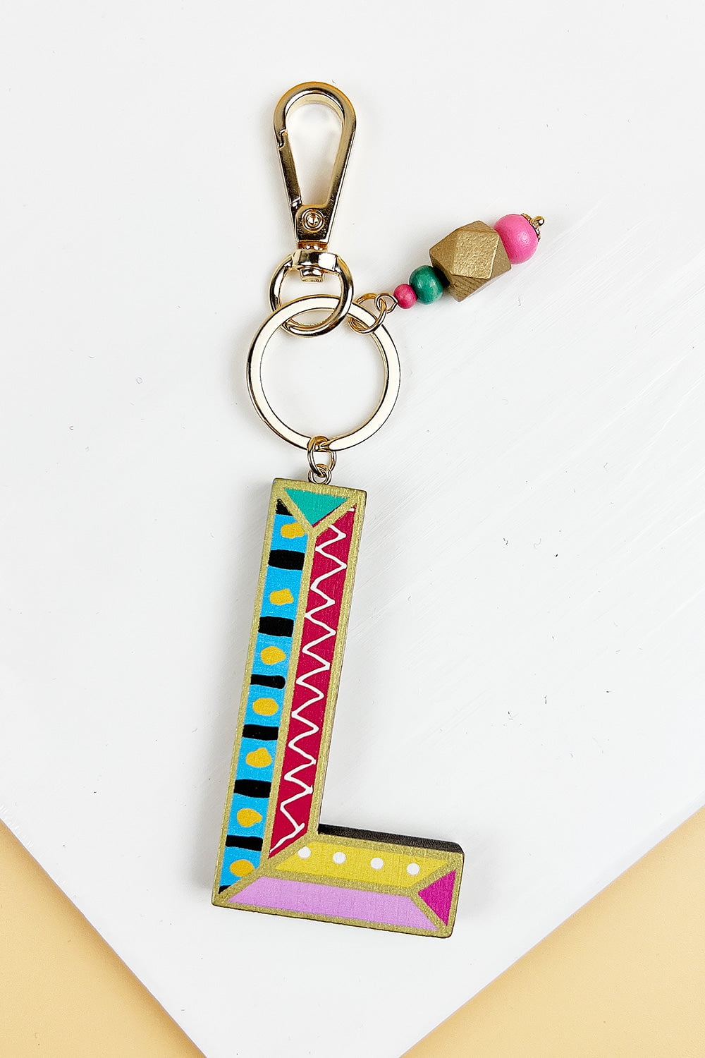 2.75" LETTER SHAPED WOOD ALPHABET KEYCHAIN LETTER KEYCHAIN - Walmart.com