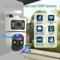 4K Dual Lens WiFi Security Camera Waterproof Rotatable Two Way Audio ...