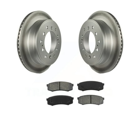 Transit Auto - Rear Coated Disc Brake Rotors And Semi-Metallic Pads Kit ...