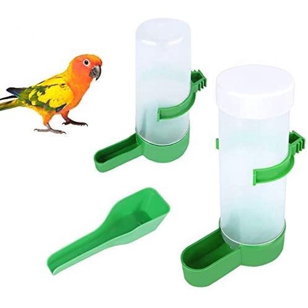 SPRING PARK Automatic Bird Feeder Bird Water Bottle Drinker Container ...