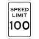 Speed Limit 100 Sign - Walmart.com