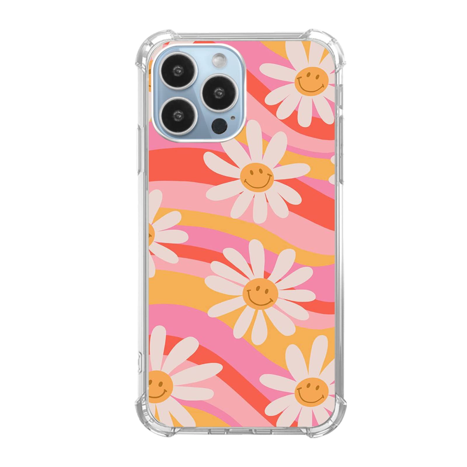 Wave Daisies Case for iPhone 13 Pro,Aesthetic Art Design TPU Bumper Cover Case - Walmart.com