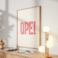 Affixzi Ope Typography Poster, Midwest Print, Funny Wisconsin Wall Art ...