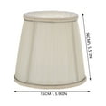 NUOLUX Cloth Lampshade, Large Pleated Bell Shape, Durable with Metal ...