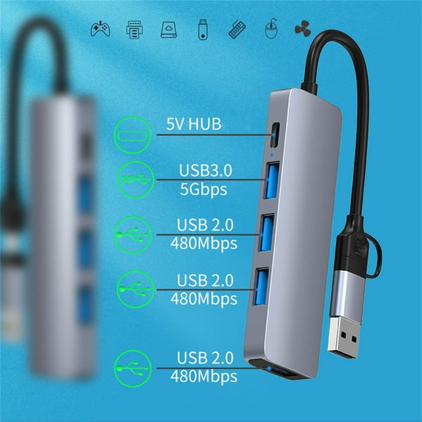5 in 1 USB Hub hub is made of Dock Station Data Transferring Tool ...
