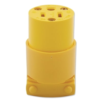 3 Wire Grounded Vinyl Plug, 15 Amps, 25 Volts, Female | 1 Each ...
