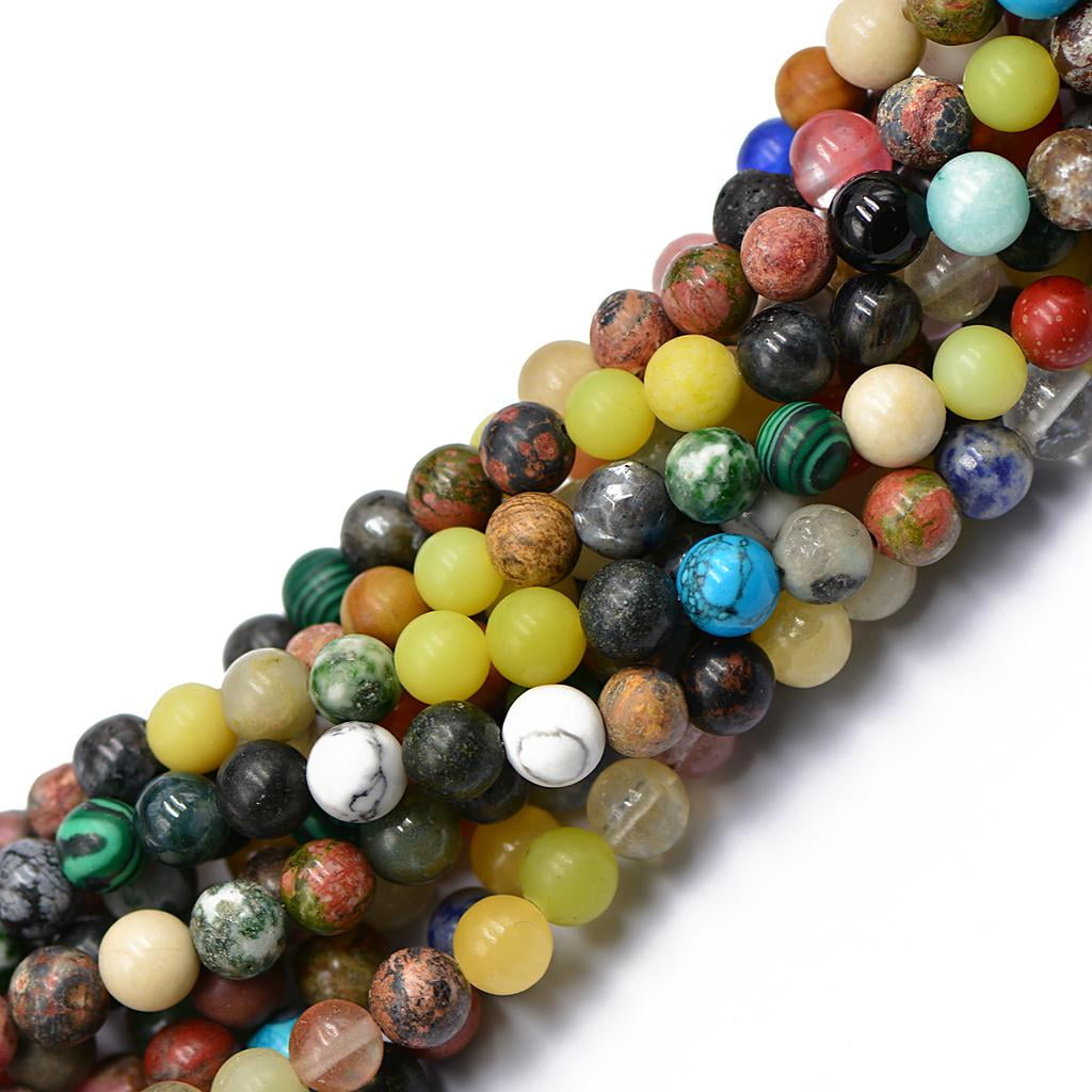 15" Strand 8mm Round Nature Jasper Jade Agate Gemstone Craft Loose ...