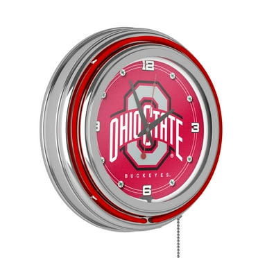 The Ohio State University 14" Neon Wall Clock - Walmart.com