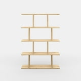 Ada Home Decor Harmon 4 Tier Bookcase, Oak - Walmart.com
