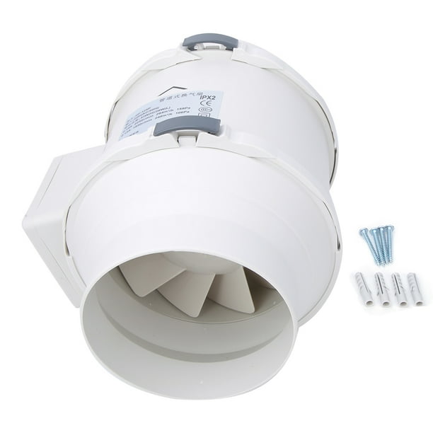 Ventilation Fan,5in Duct Fan Exhaust Oblique Flow Pressurization ...
