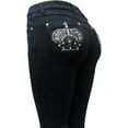 Jack David/H&Y Women's Rhinestone Bootcut Stretchy Denim Jeans Pants ...