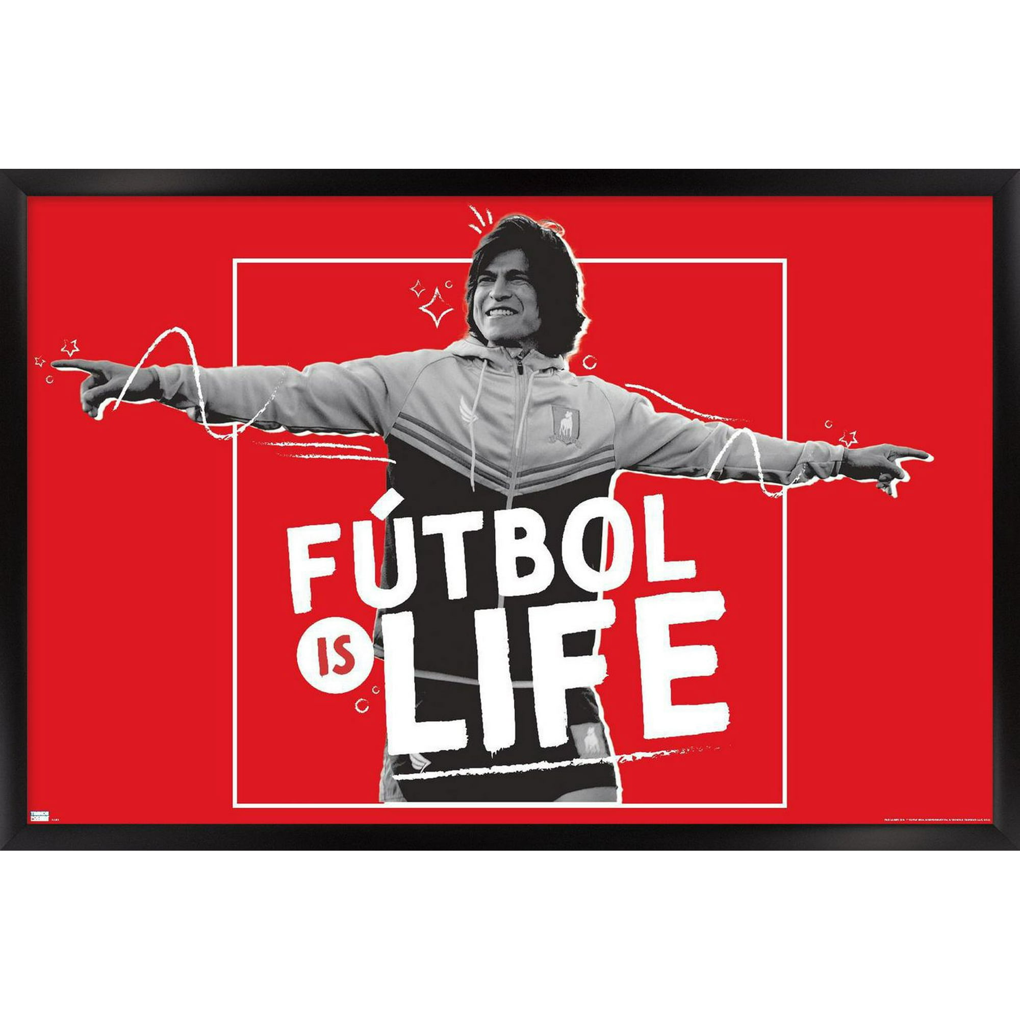 Click here for Trends International Ted Lasso - Futbol Is Life Wa... prices