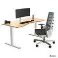 Desky Zero Ergo Edge Office Desk - Dark Bamboo / 72 X 30 Inches / Matte ...