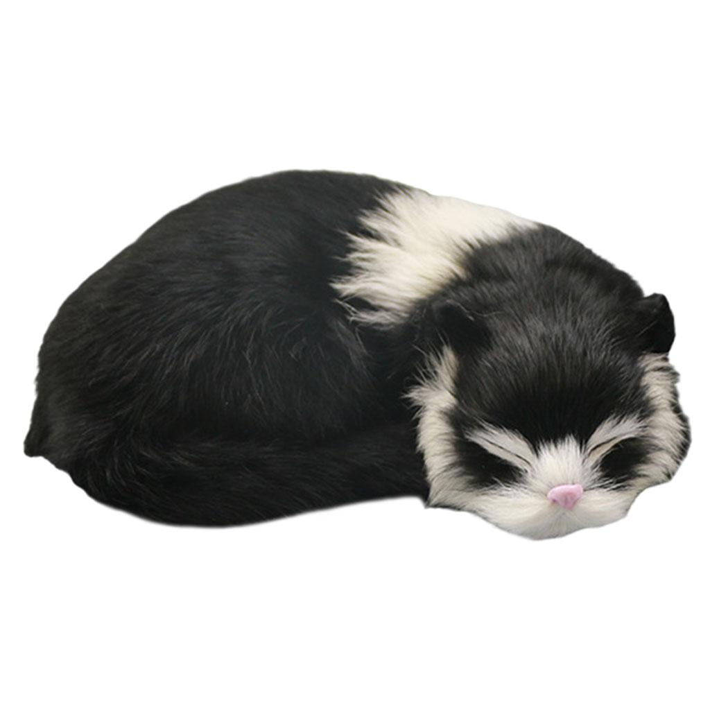 Cartoon Realistic Cat Plush Animal Figurine Doll Toy - Walmart.com