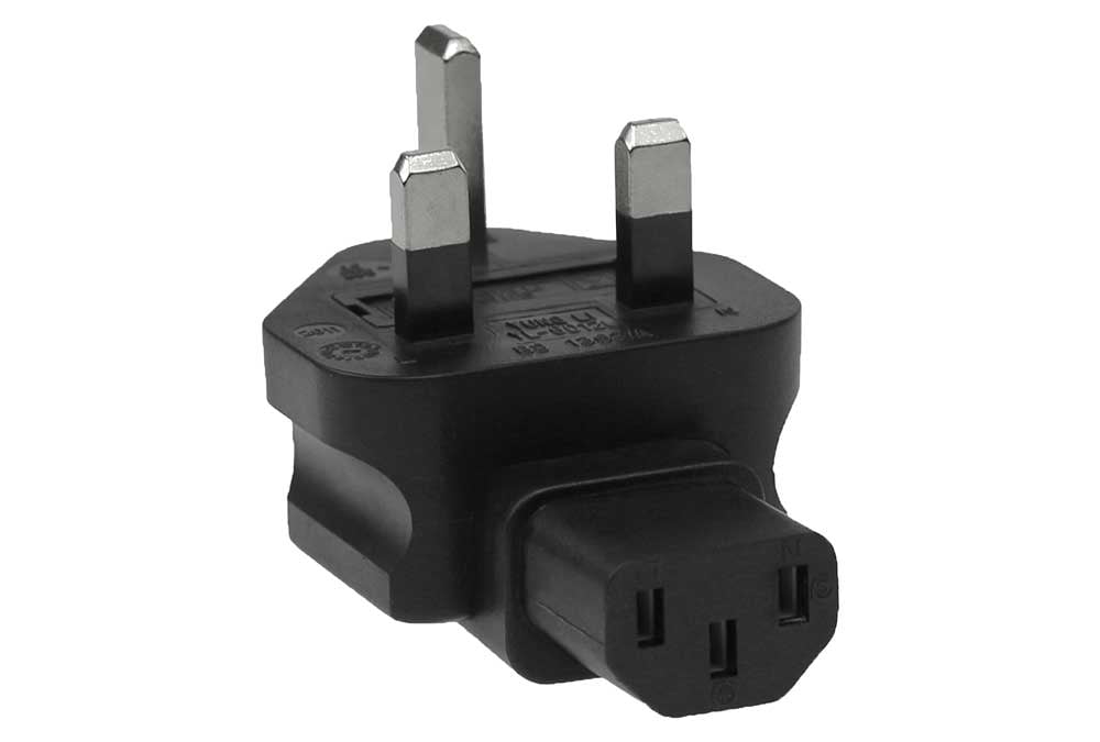 SF Cable C13 to UK BS1363 Angled Power Plug Adapter - Walmart.com