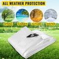 Clear Greenhouse Heavy Duty tarp 14 Mil Clear Waterproof Cover 10 Year ...