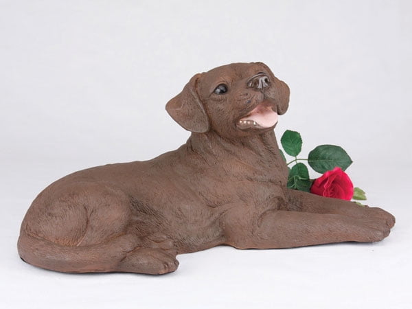 Labrador Retriever Chocolate Cremation Pet Urn for a Dog Memorial in ...