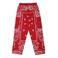 Kalauyu Men's Paisley Pants Cargo Jogger Hip Hop Workout Punk Pants ...