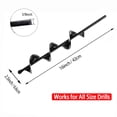 2.5" x 16" Non-Slip Auger Drill Bit for Garden Planting, Alloy Steel ...