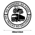 Flu Medicine No Farmers No Food No Trucks No Deliveries Vinyl Sticker ...
