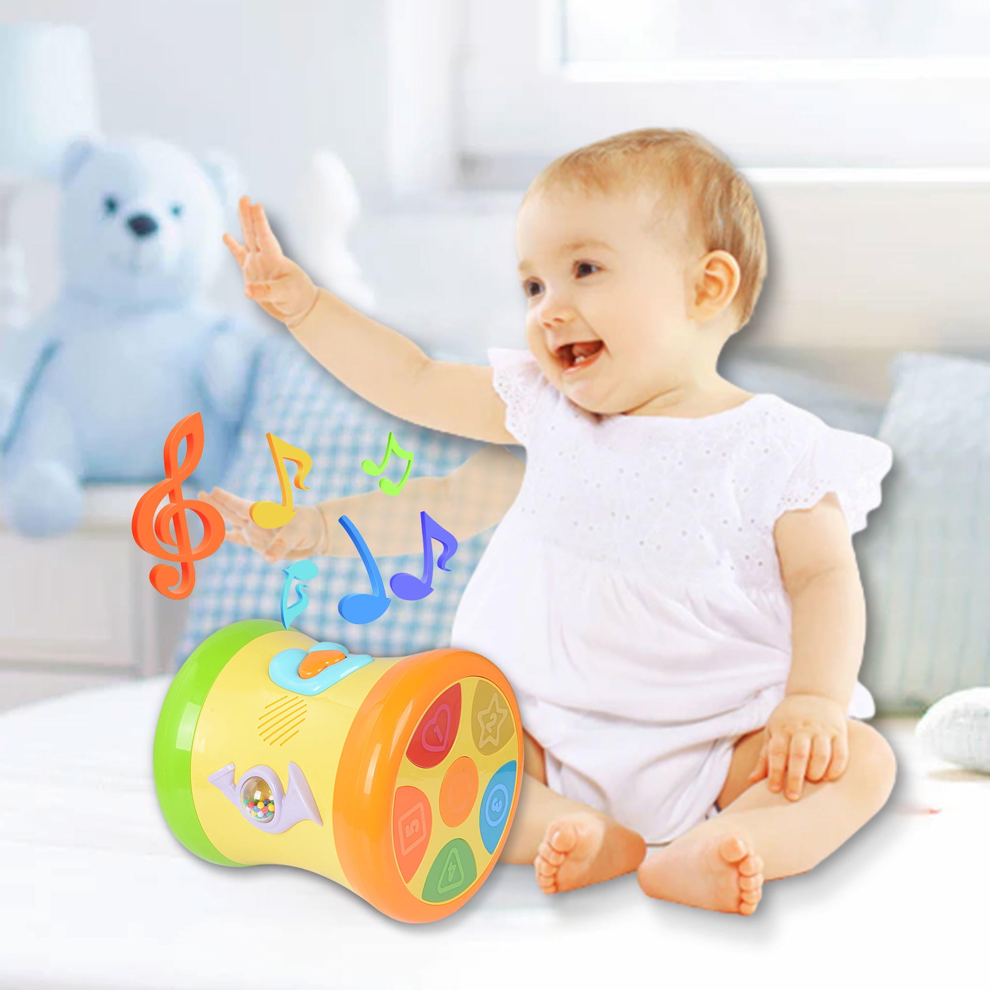 Click here for Livingbasics Two-Side Dynamic Baby Drum  Rolling E... prices