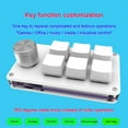 Qocolhg Programmable Macro Keyboard,6 Key Macro Mechanical Gaming Macro Keypad,Custom Knob ...