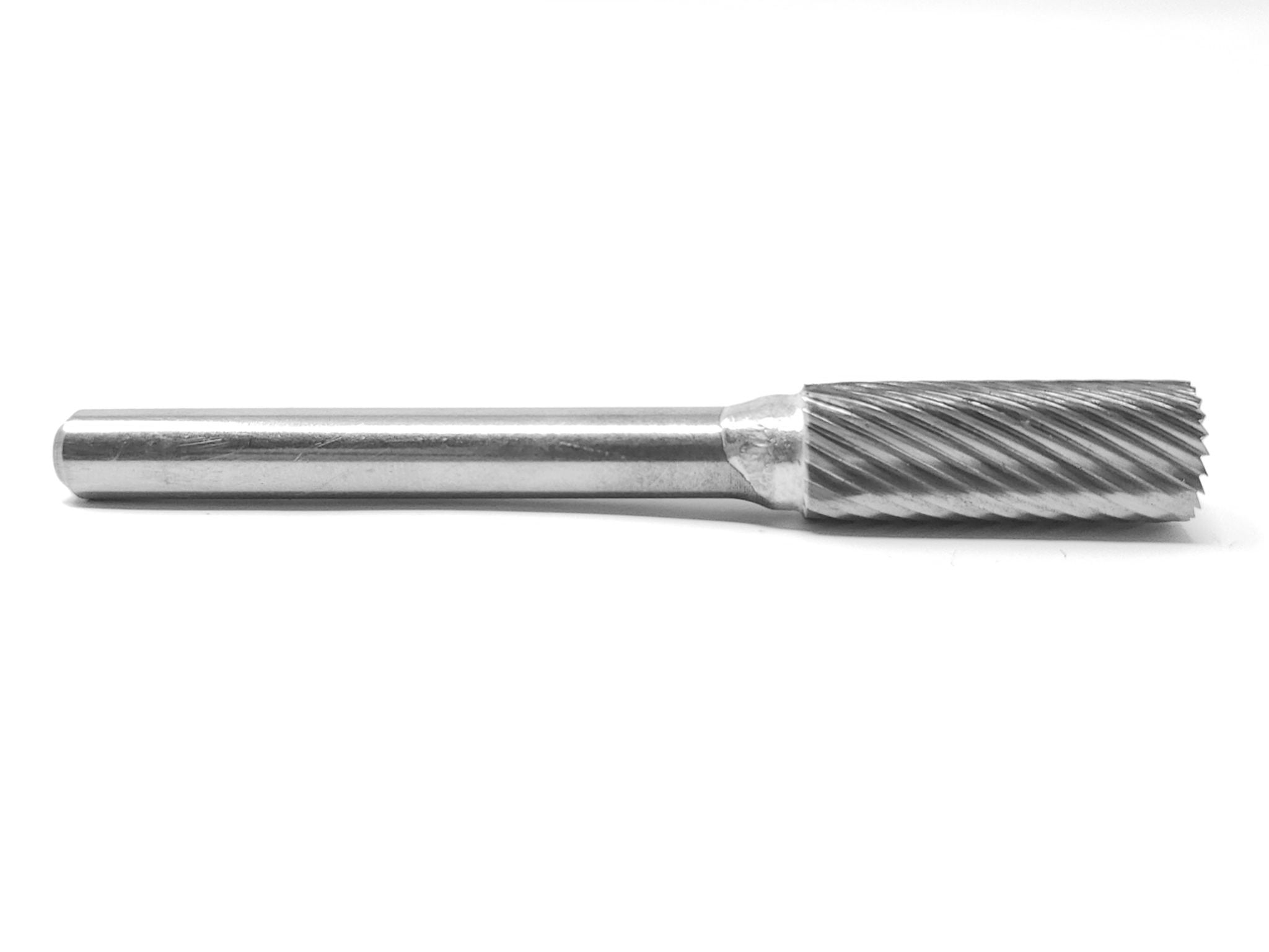 SB-3L Single Cut Cylindrical End Cut 3/8" x 1" Carbide Burr Bur Tool ...