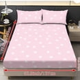 chaqlin Heart Print Full Size Bed Sheets Set 3-Piece Polyester Fade ...