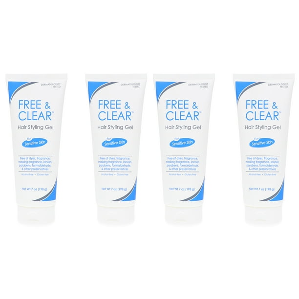 Free & Clear Hair Styling Gel 7 oz 4 Pack - Walmart.com