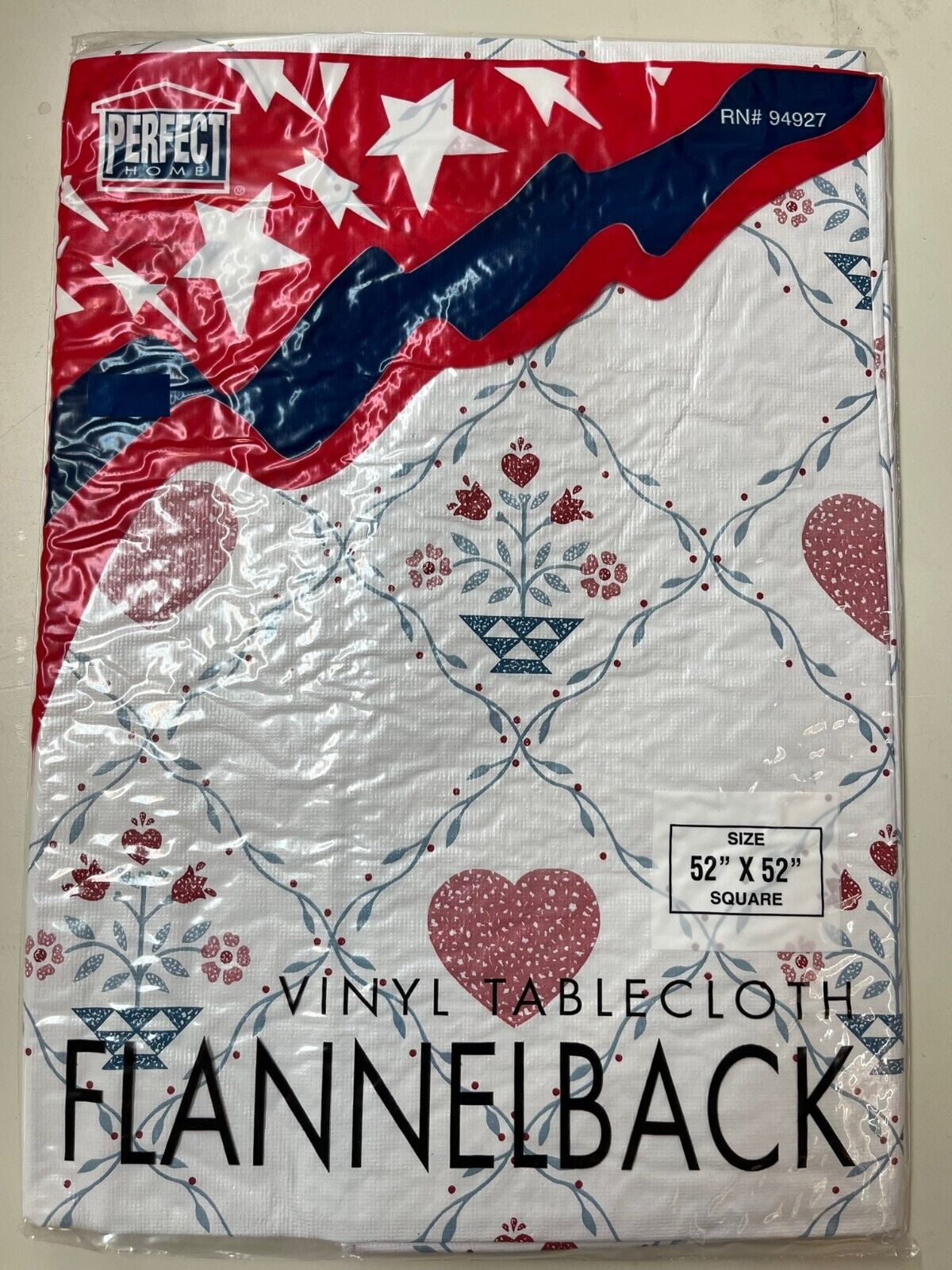 Flannel Back Vinyl Tablecloth, 52 inches Wide x 52 Inches Long, Pink ...