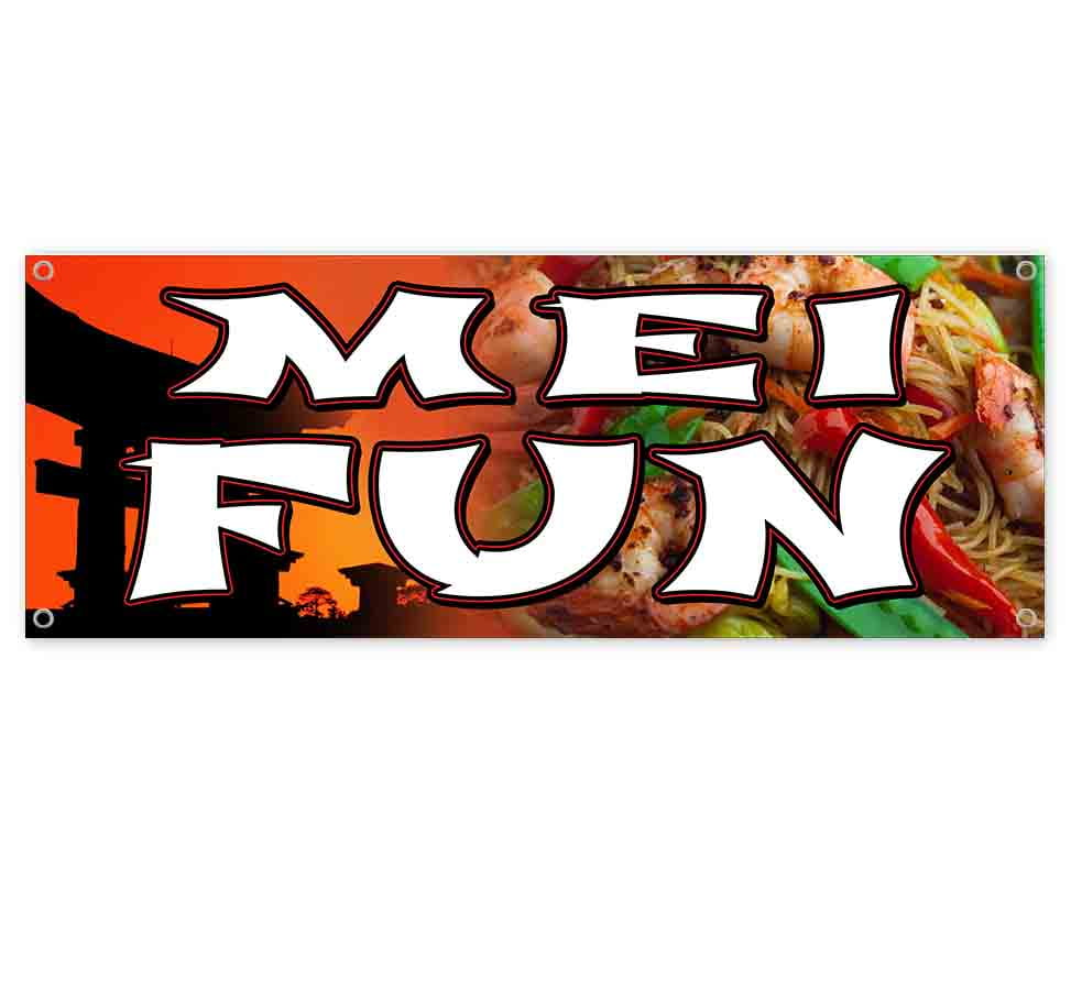 Mei Fun 13 oz Banner | Non-Fabric | Heavy-Duty Vinyl Single-Sided With ...
