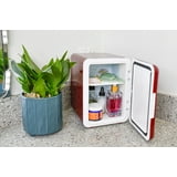 Dr Pepper Electric Beverage Refrigerator, Portable 6-Can Mini Fridge ...