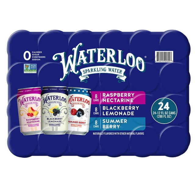 Waterloo Sparkling Water Variety Pack 12 fl. oz., 24 pk. - Samsclub.com