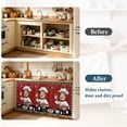 Cabinet Curtains for Shelves, Cheg Red Under Sink Cabinet Curtain Skirt ...