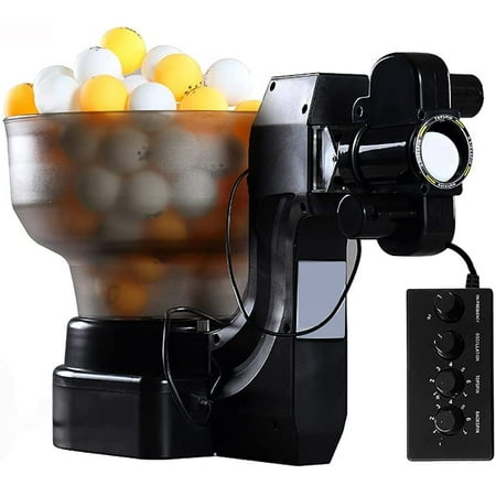 Plannu Table Tennis Ball Machine Robot with Practice Recycle Catch Net ...
