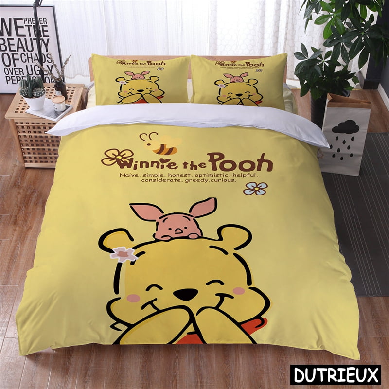 Click here for Yingd Cartoon The Pooh Kawaii Bedding Set Queen Ki... prices