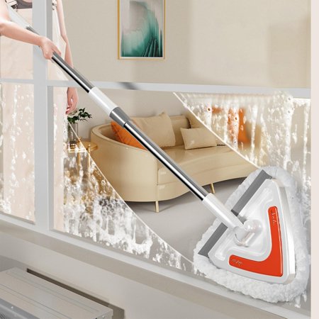 Glass Wiper,microfiber Mop Rotatable Mophead Suitable For Hardwood ...