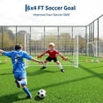 Soccer Goal 6x4 ft for Backyard, Portable & Collapsible, Heavy Duty ...