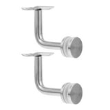 Raindrops Silver L-Shaped Handrail Bracket 2Pcs Stair Brackets for ...